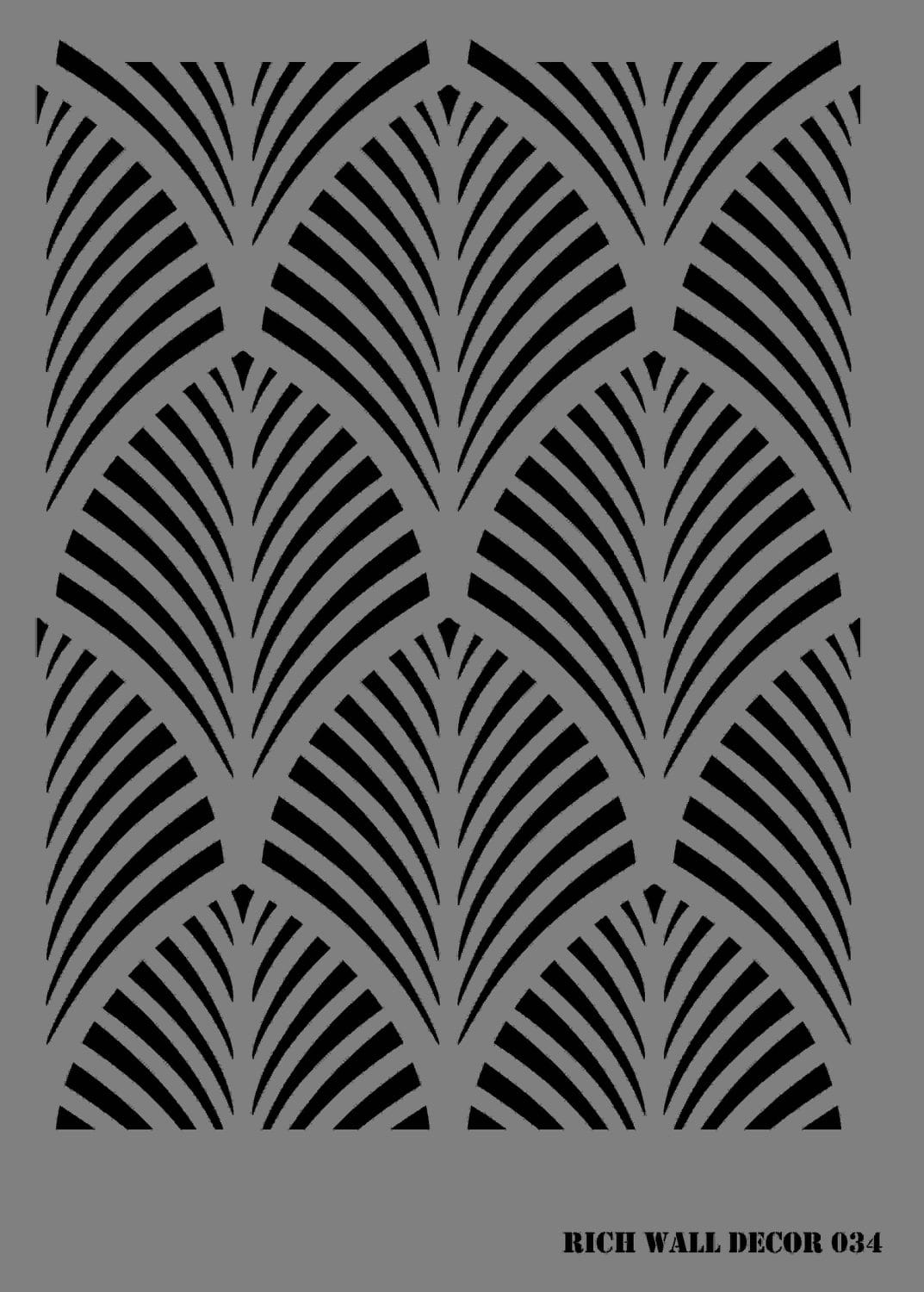 Rich Wall Decor Stencil 50*50 cm-17 - Atölye Smile