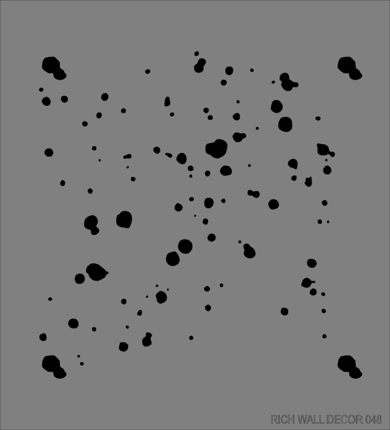 Rich Wall Decor Stencil 50*50 cm-17 - Atölye Smile