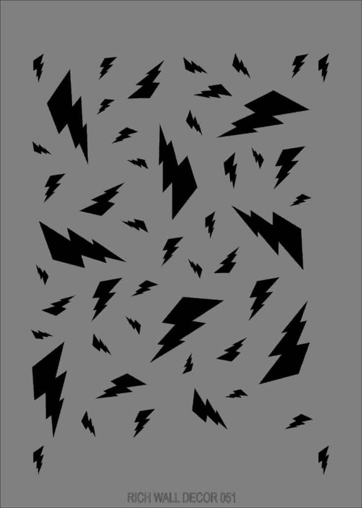 Rich Wall Decor Stencil 50*70 cm-51 - Atölye Smile