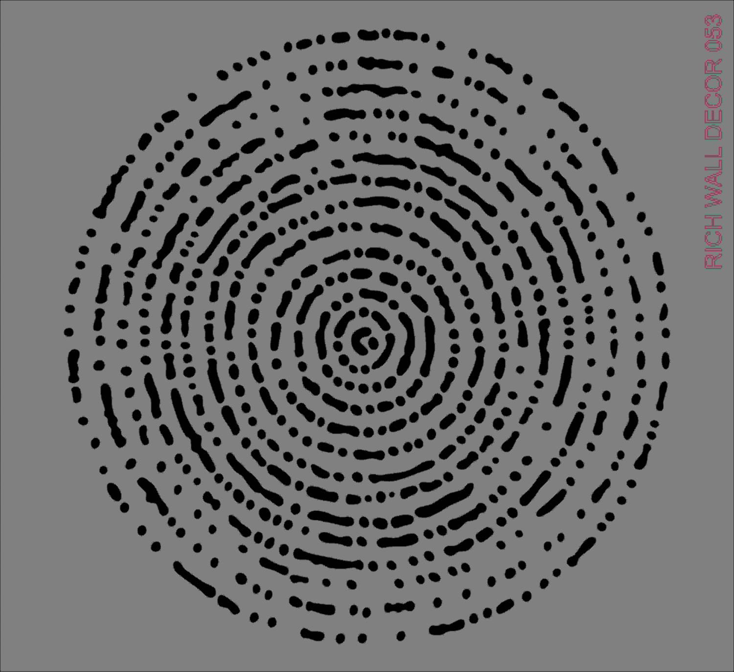 Rich Wall Decor Stencil 50*50 cm-09 - Atölye Smile