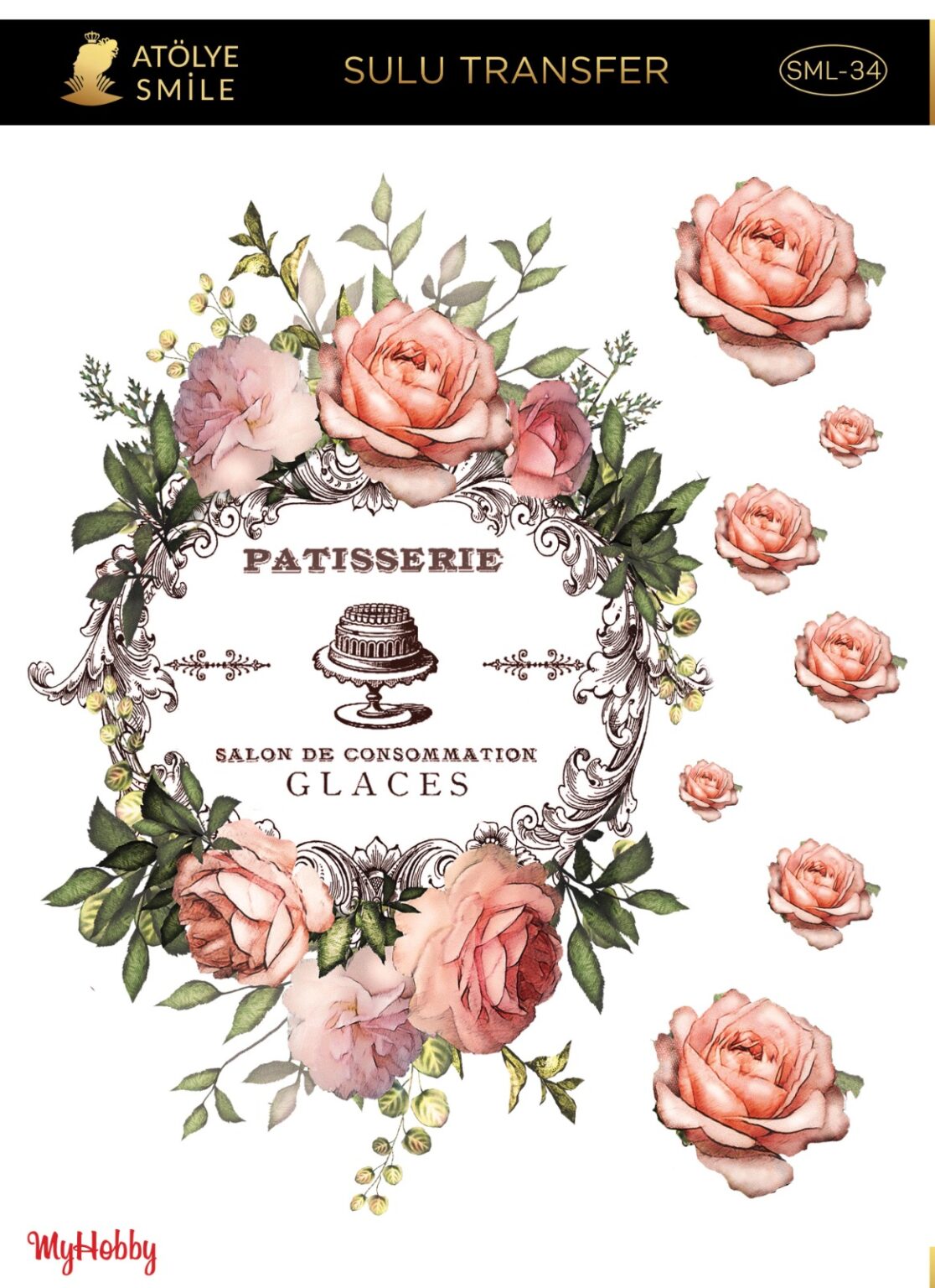 ATÖLYE SMİLE ÖZEL SERİ SULU TRANSFER SML-34 - Atölye Smile