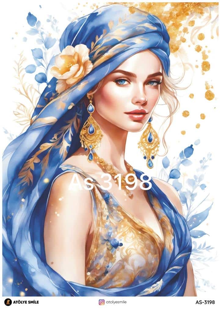 ATÖLYE SMİLE ÖZEL SERİ PİRİNÇ DEKOPAJ AS-3198 - Atölye Smile