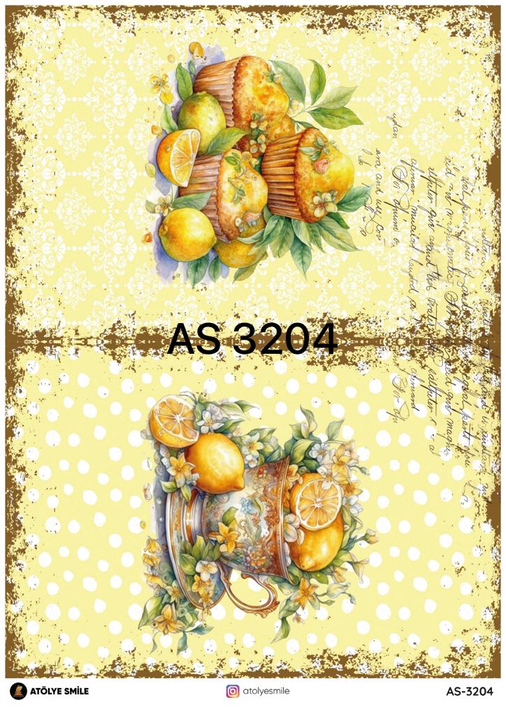 ATÖLYE SMİLE ÖZEL SERİ PİRİNÇ DEKOPAJ AS-3204 - Atölye Smile