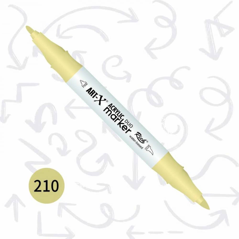 ART-X ACRYLIC MARKER DUO 210 ÇİFT TUŞLU KALEM - Atölye Smile